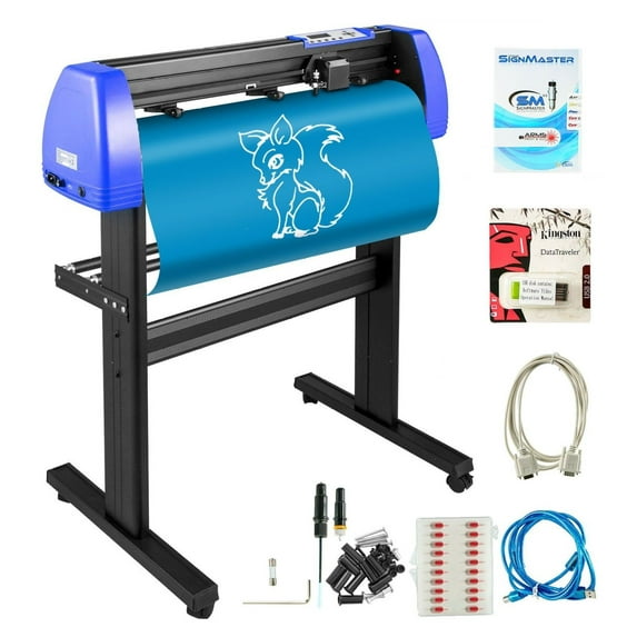 34 Inch Vinyl Cutter Machine, 20 Blades Vinyl Plotter with Floor Stand ...