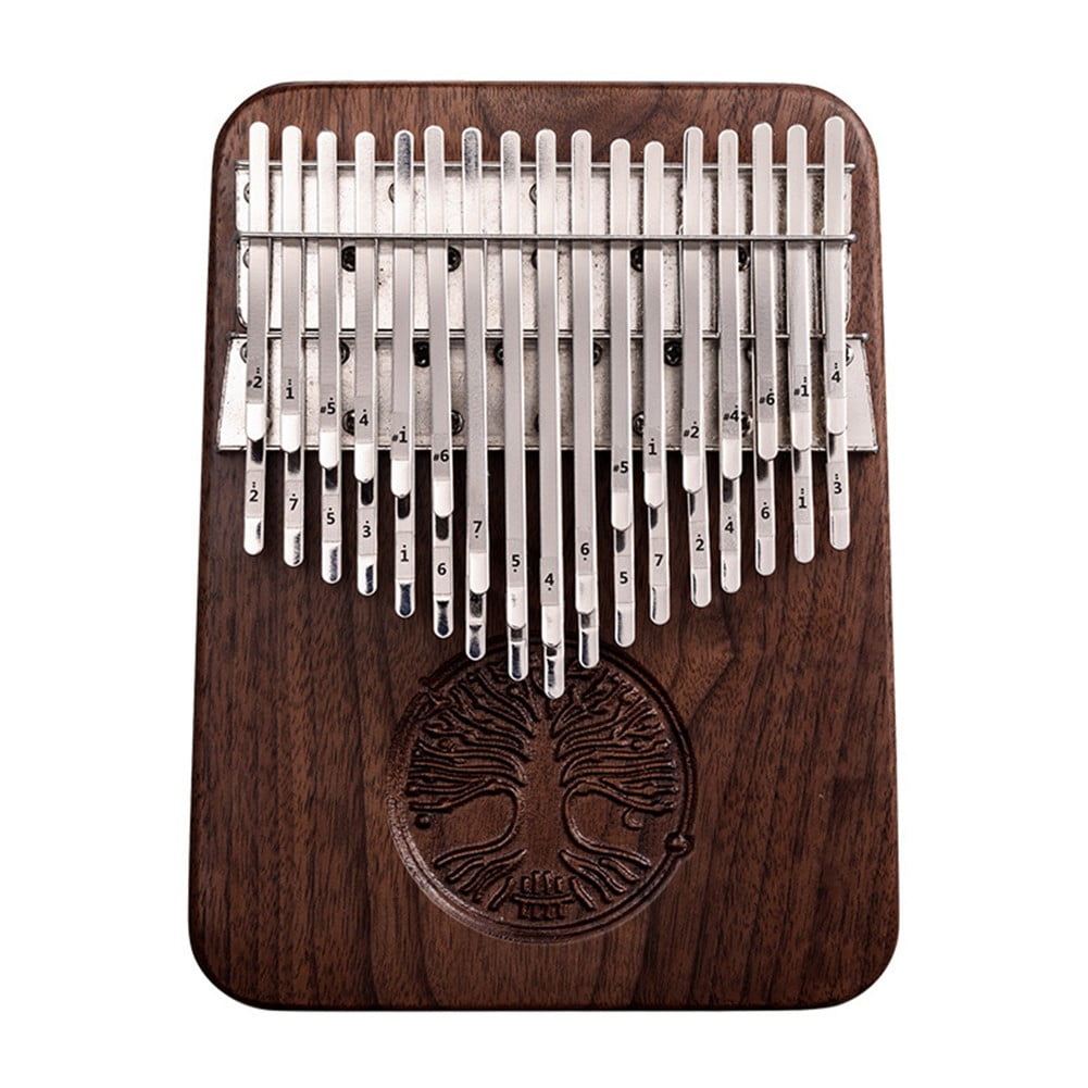 34 Key Kalimba Thumb Piano B Tuned Black Walnut with Pickup Bag Musical ...