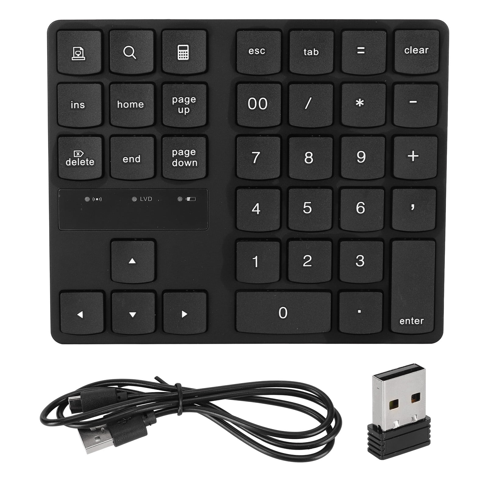 34 Keys With Shortcut Key, Widely Compatible, Numeric Keypad For Financial Cashier, U Shaped ...