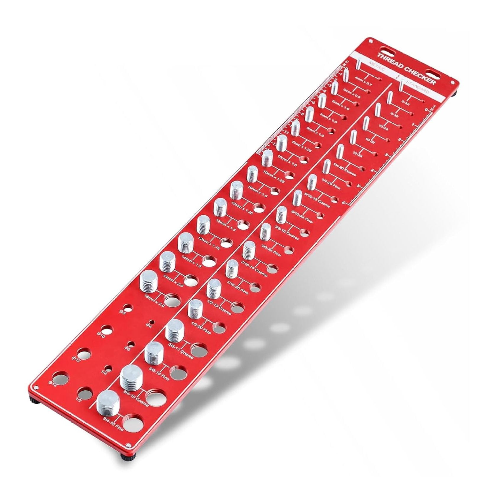 34 Nut and Bolt Thread Checker, Thread Checker with 19 Standard & 15 ...