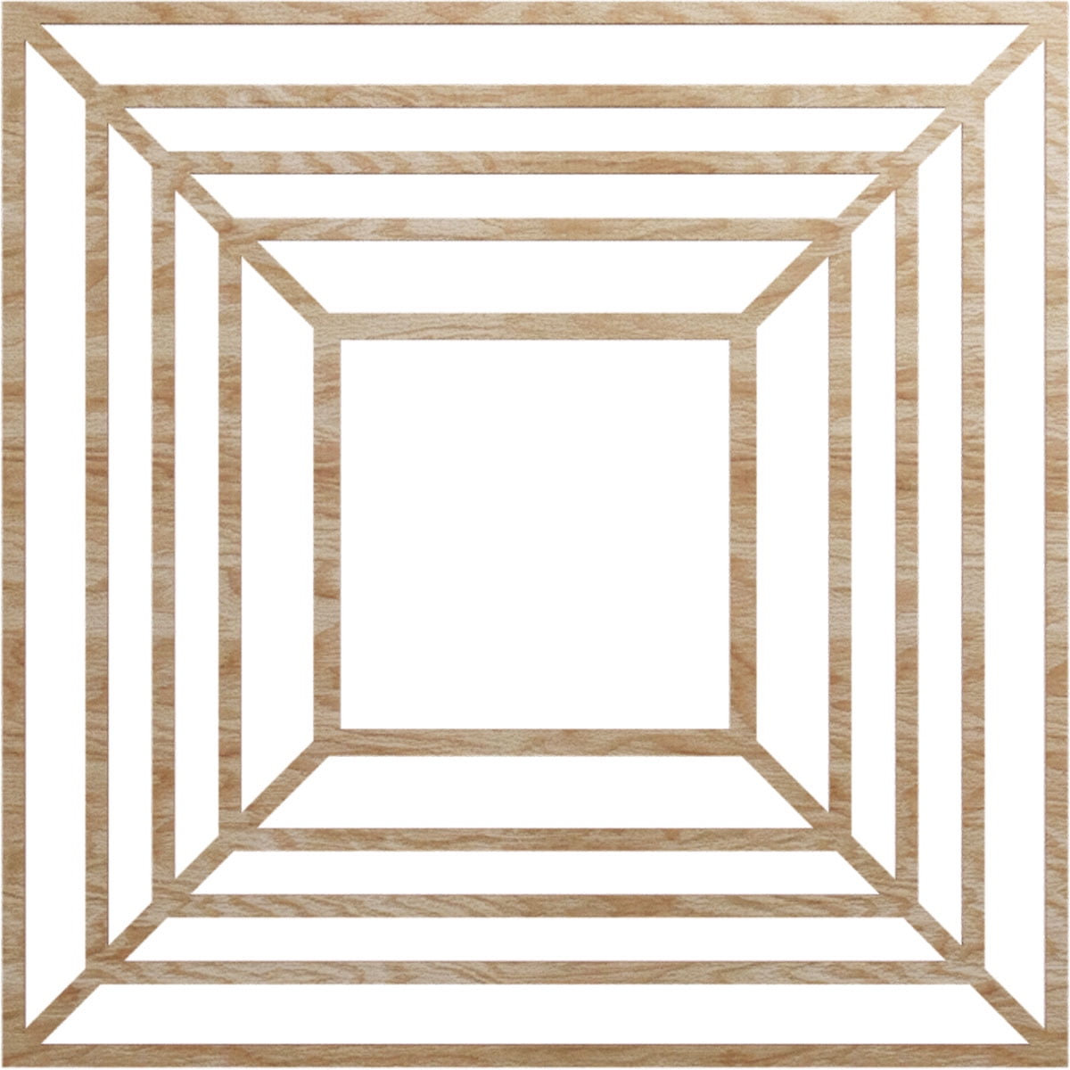 34"OD x 12 1/2"ID x 1/4"T Raven Wood Fretwork Pierced Ceiling Medallion ...