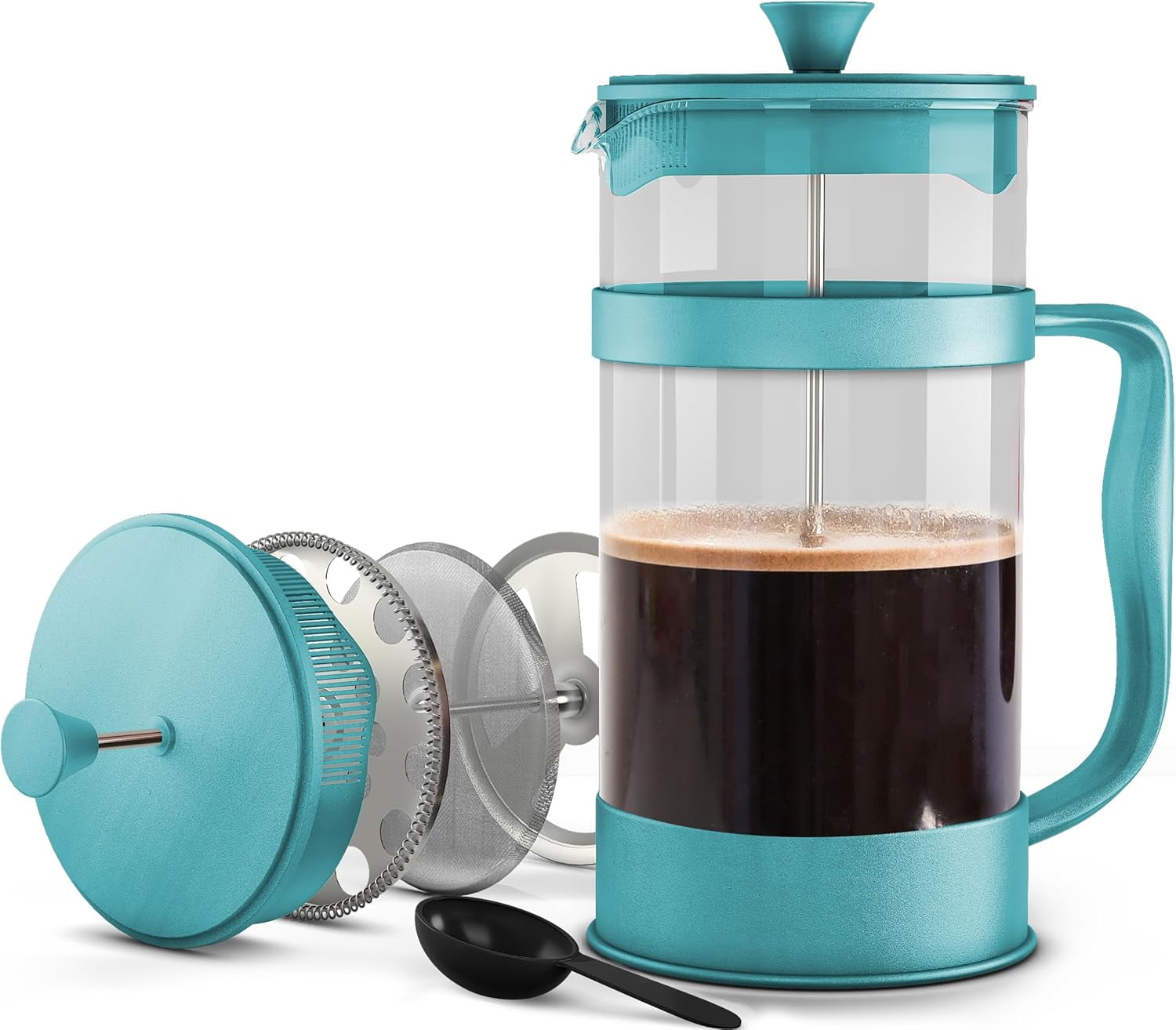 34 Ounce 1 Liter French Press Coffee Maker, Tea Maker, Travel Coffee ...