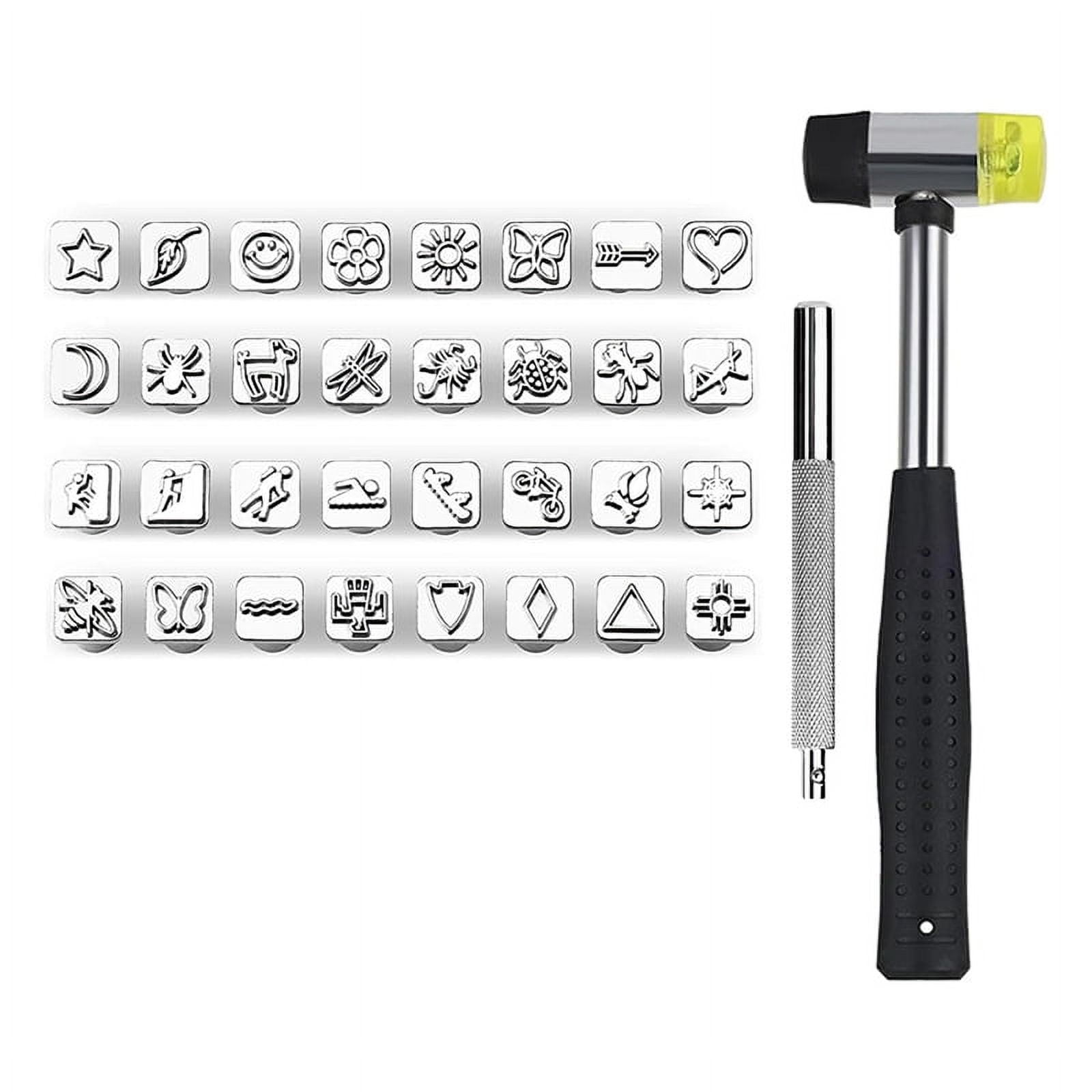 34 PCS Leather Stamping Tools, Leather Crafting Tools with 32PCS ...