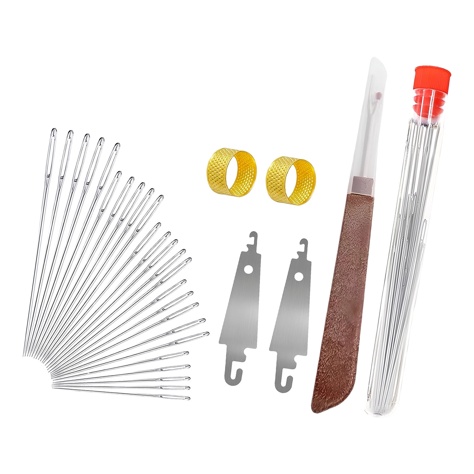 34 Piece Stainless Steel Sewing Tools With Automatic Threader Thread ...