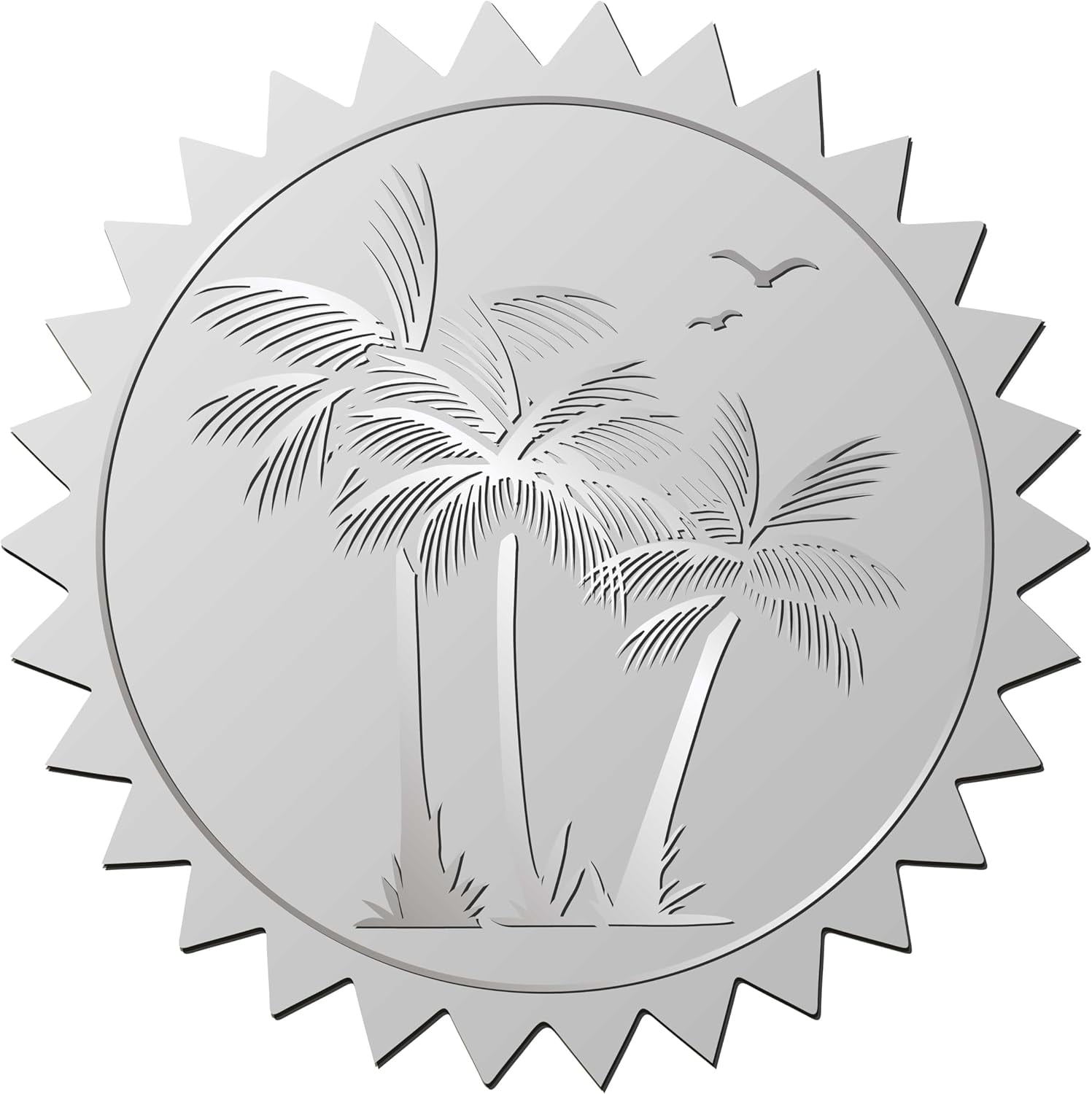 34 Sheets Custom Silver Foil Embossed PET Picture Sticker Award ...