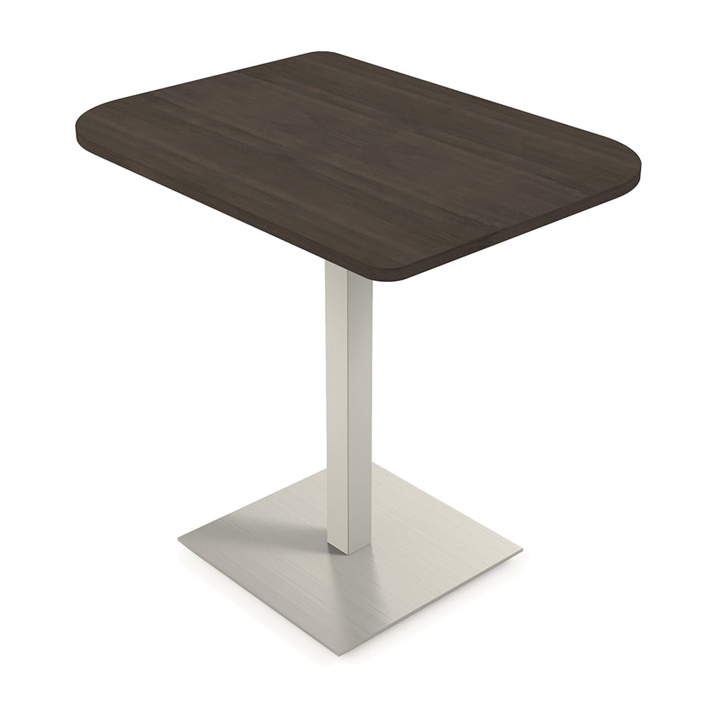 34" Small Dou Bistro Height Table Square Metal Base Bar Table - Walmart.com