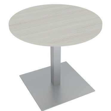 Small Square Pedestal Table With Tulip Base 42" Meeting Room Table ...