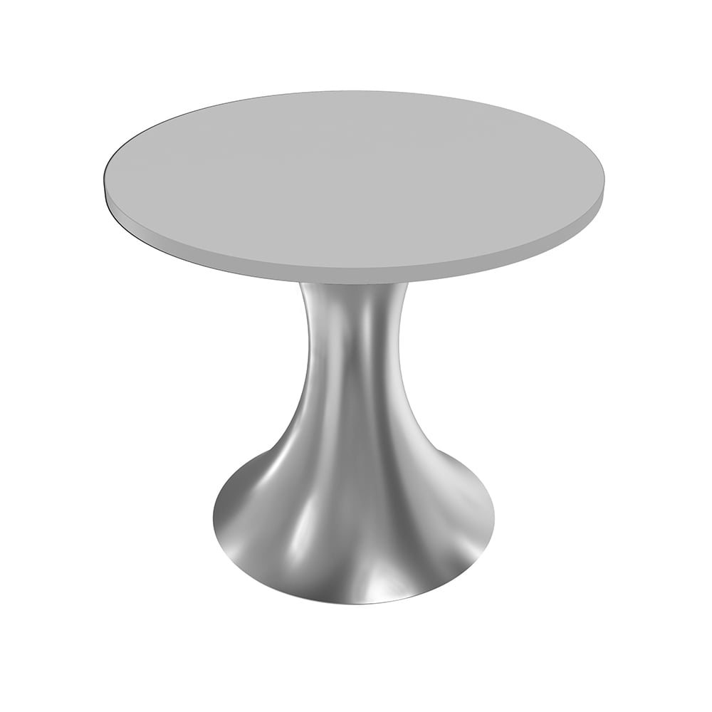34" Small Round Table With Wide Pedestal Base 2 Person Office Table ...