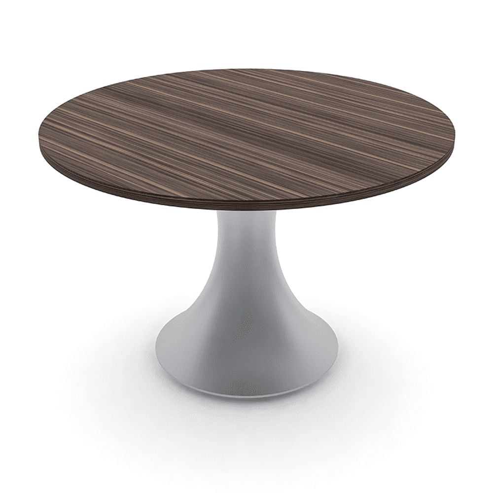 34" Small Round Table With Wide Pedestal Base 2 Person Office Table ...