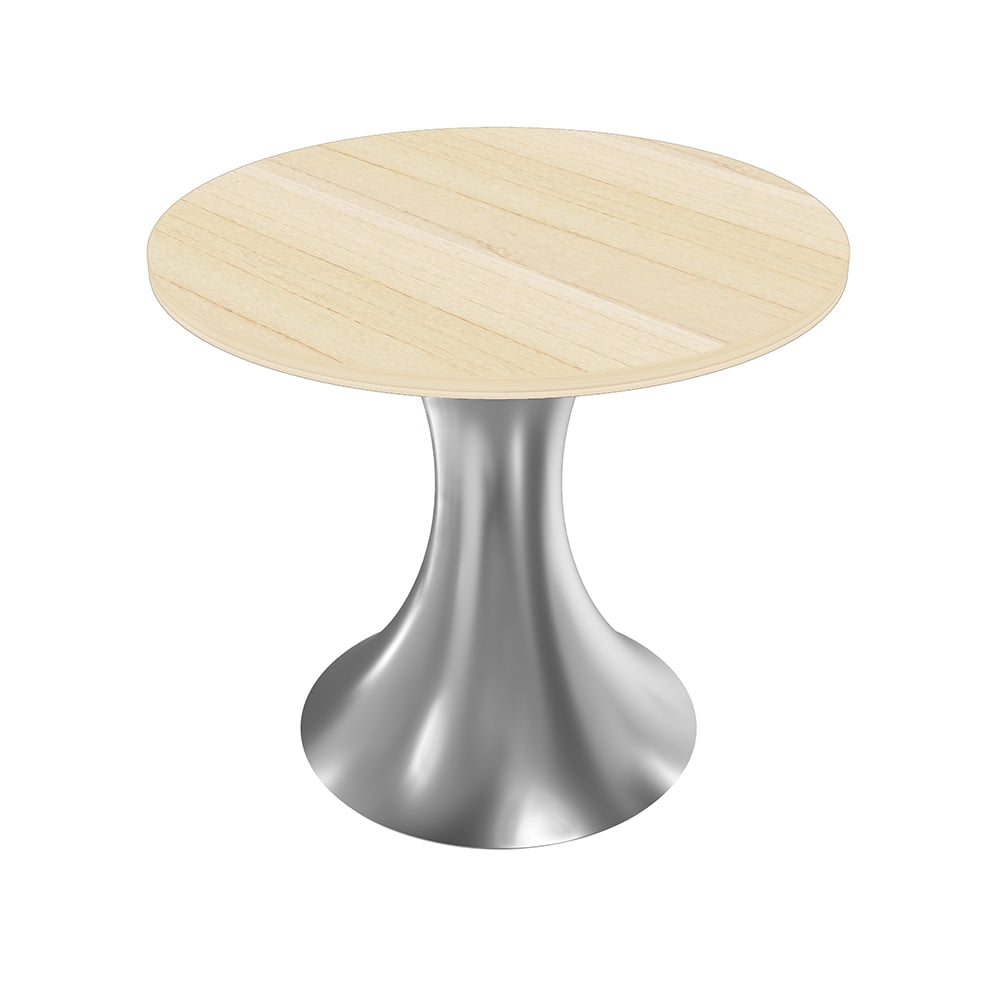 34" Small Round Table With Wide Pedestal Base 2 Person Office Table ...