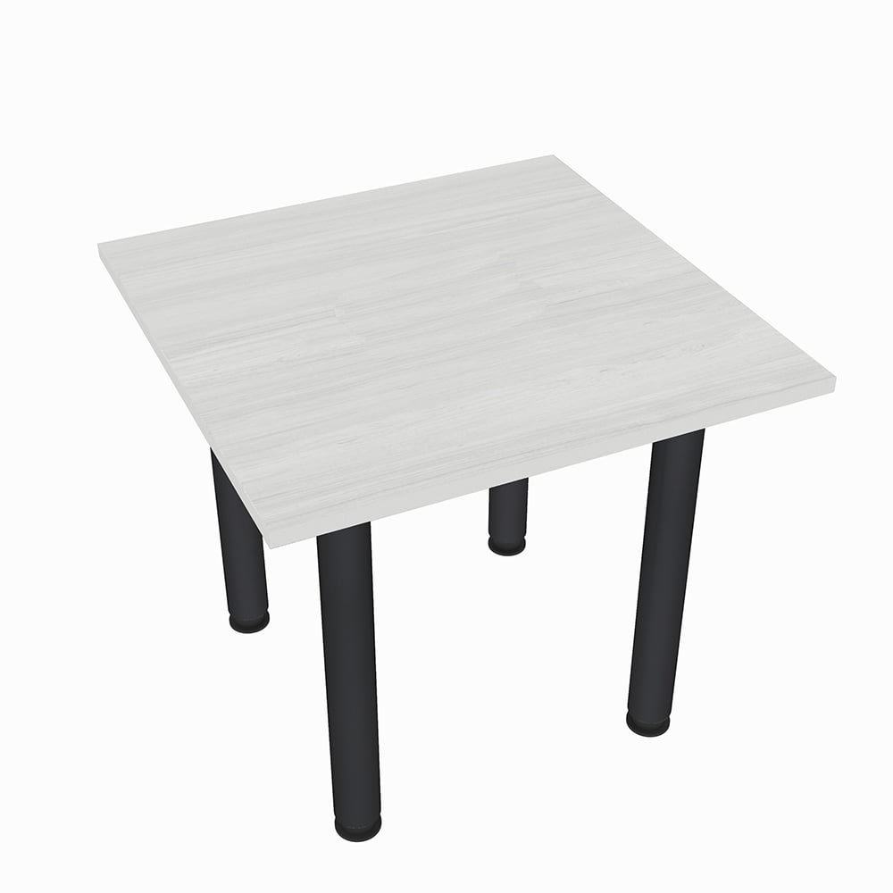 34" Small Square Table Metal Post Legs Conference Room Breakroom ...