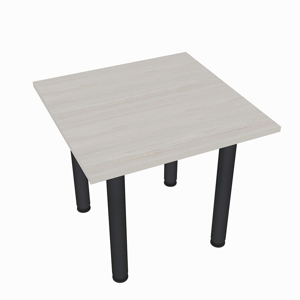 34" Small Square Table Metal Post Legs Conference Room Breakroom ...