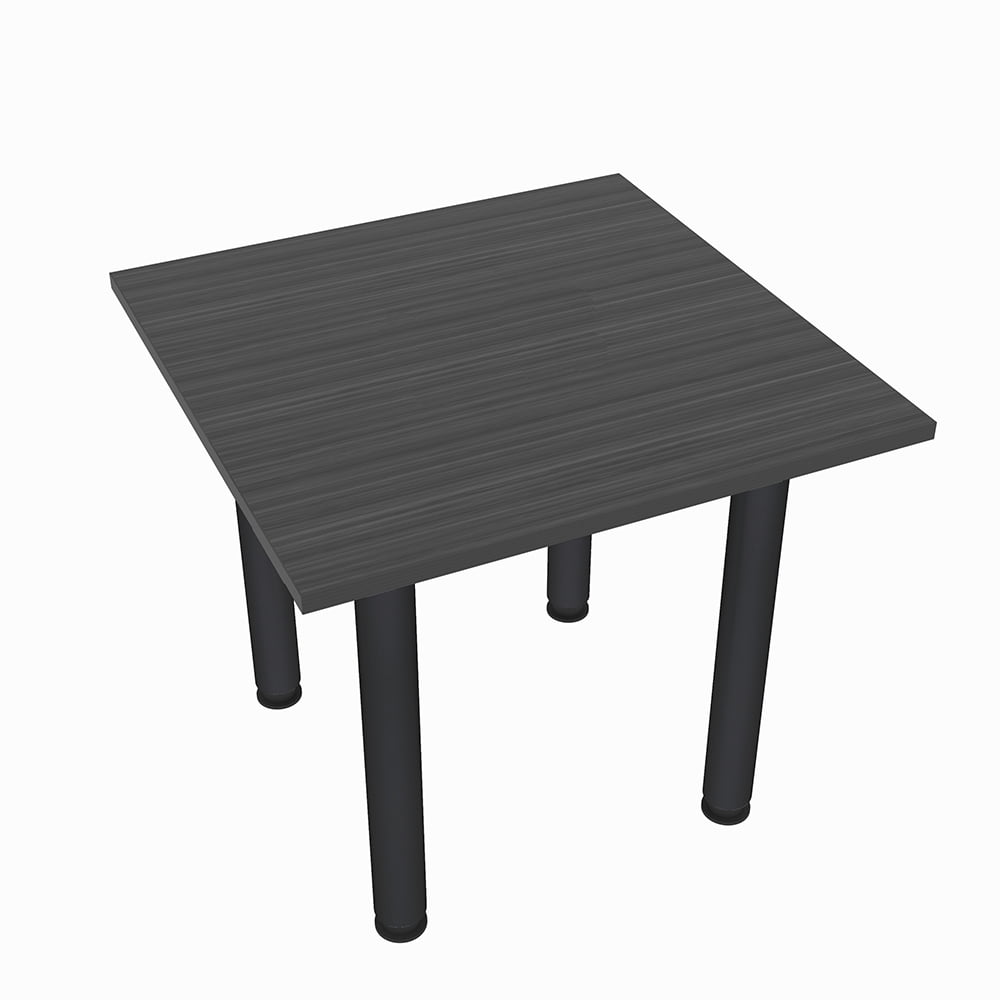 34" Small Square Table Metal Post Legs Conference Room Breakroom ...