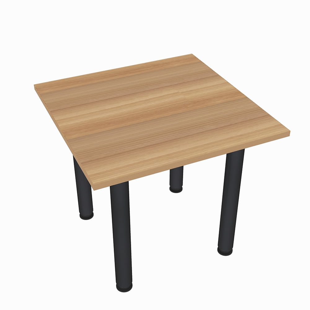 34" Small Square Table Metal Post Legs Conference Room Breakroom ...