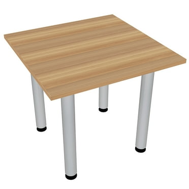 3X6 Oval Conference Room Table With Square Metal Base Electrical Unit ...