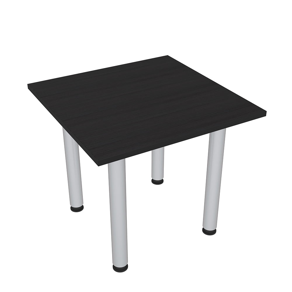 34" Small Square Table Metal Post Legs Conference Room Breakroom ...