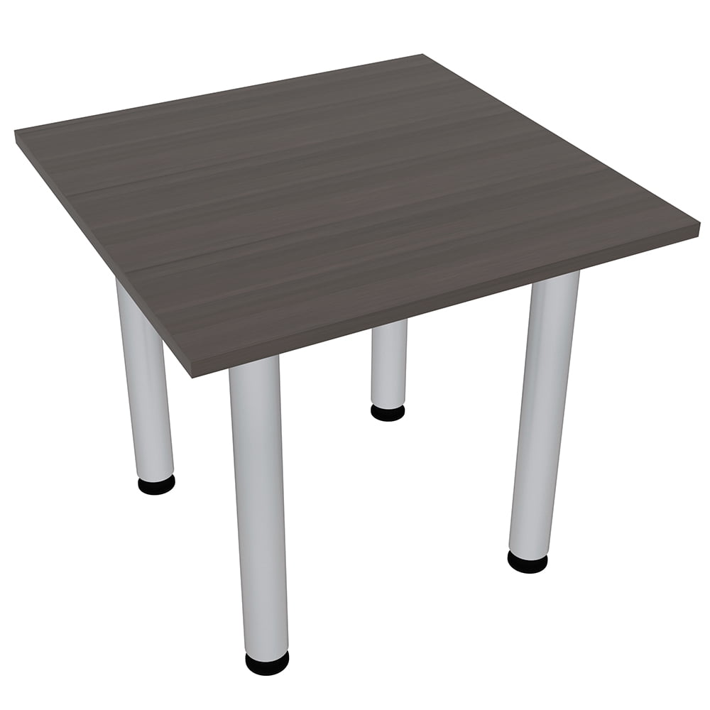 34" Small Square Table Metal Post Legs Conference Room Breakroom ...