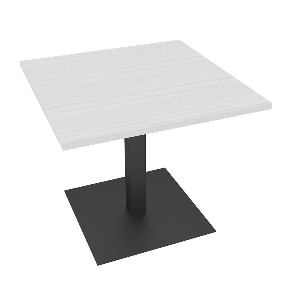 34" Small Square Table Square Metal Base Conference Room Breakroom ...