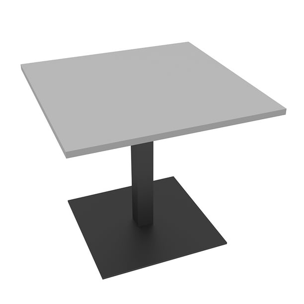 34" Small Square Table Square Metal Base Conference Room Breakroom ...