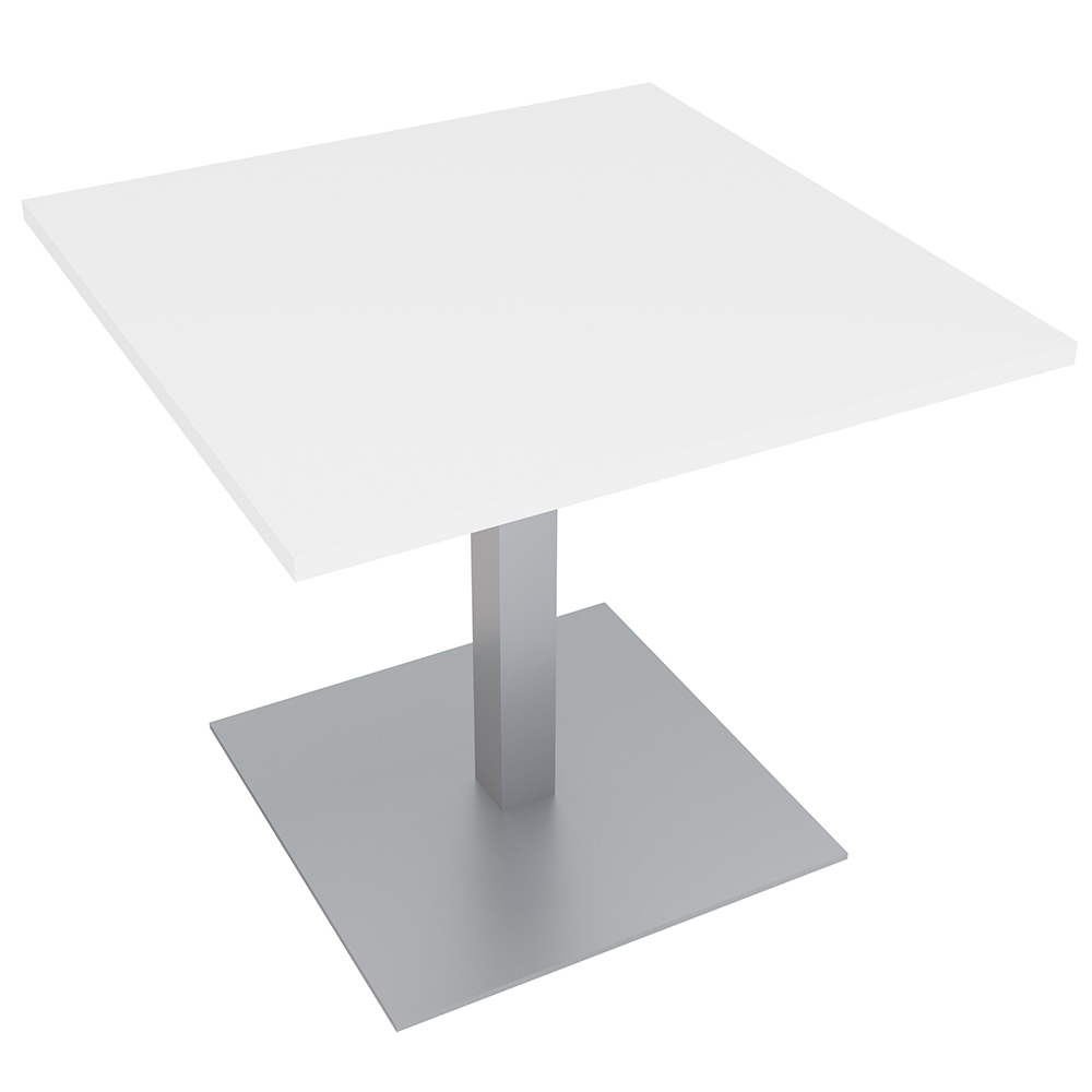 34" Small Square Table Square Metal Base Conference Room Breakroom ...