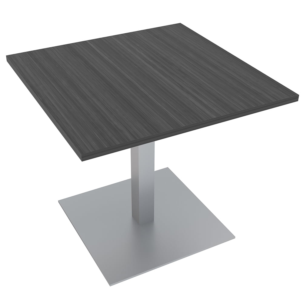 34" Small Square Table Square Metal Base Conference Room Breakroom ...