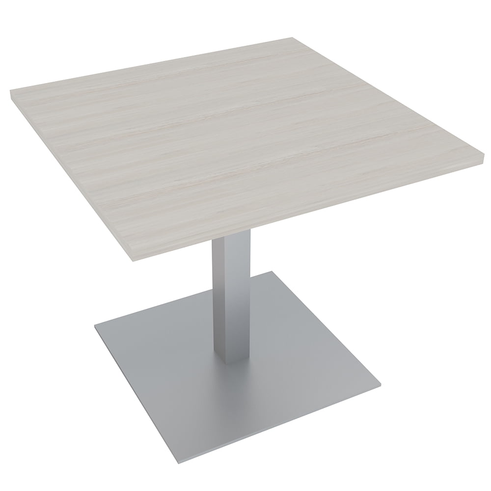 34" Small Square Table Square Metal Base Conference Room Breakroom ...