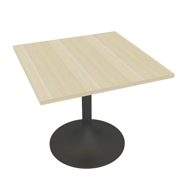 34" Small Square Table With Tulip Base 2 Person Round Office Table ...
