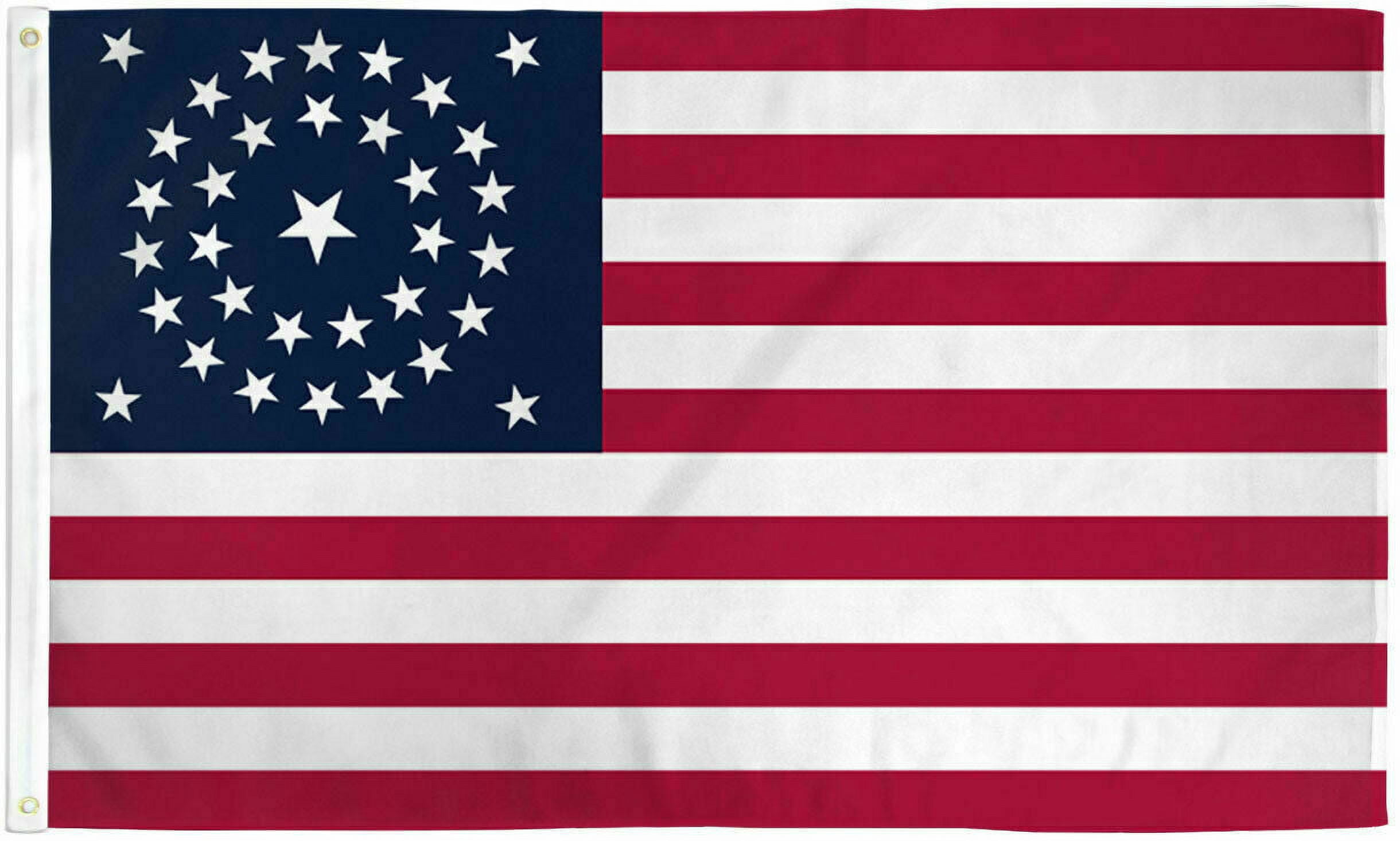 34 Star USA Flag 3x5ft American Historical Flag 34 Stars Flag USA Old ...
