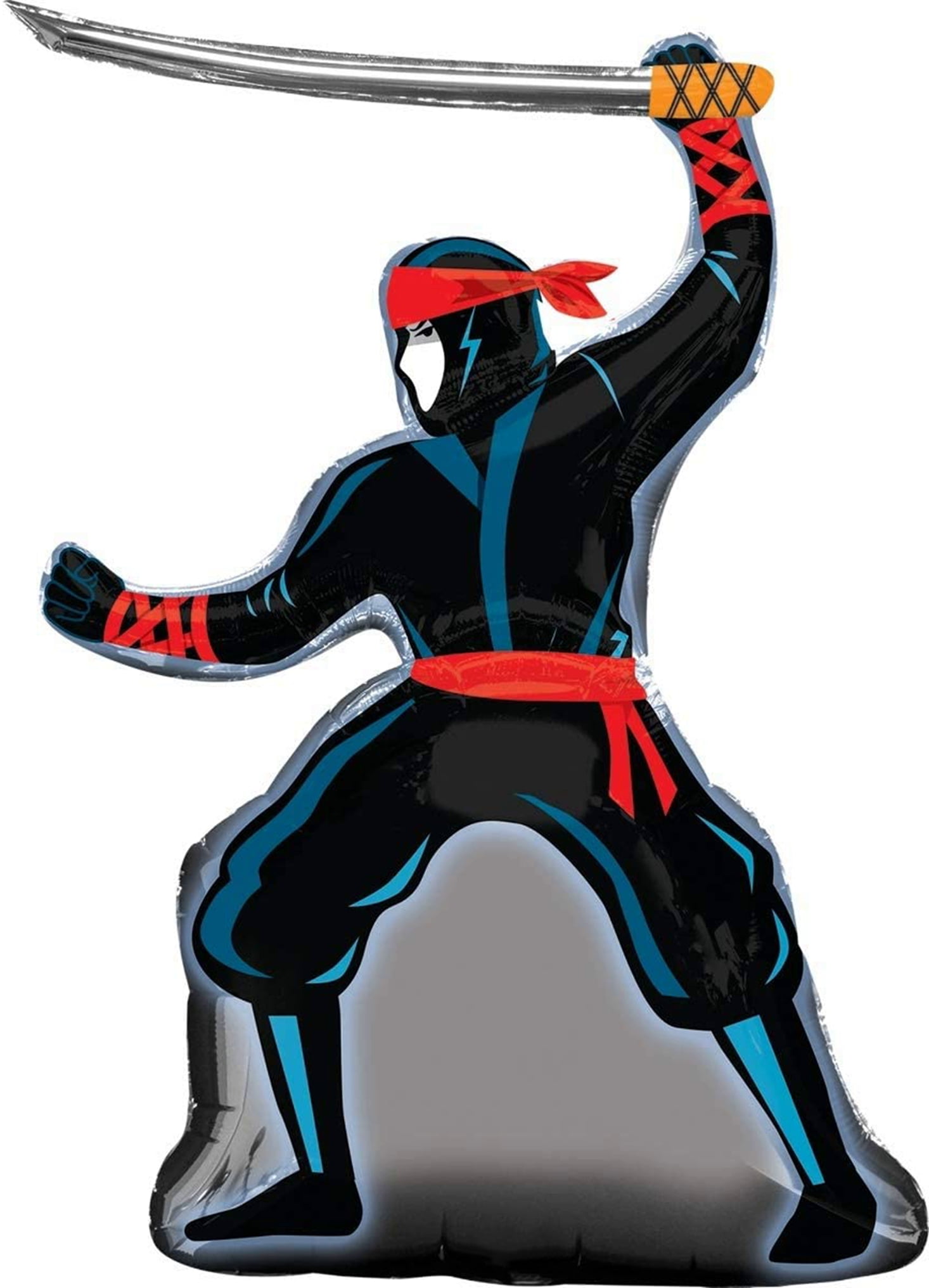 34" Stealth Ninja Martial Arts Warrior Katana Sword Design Mylar Foil ...