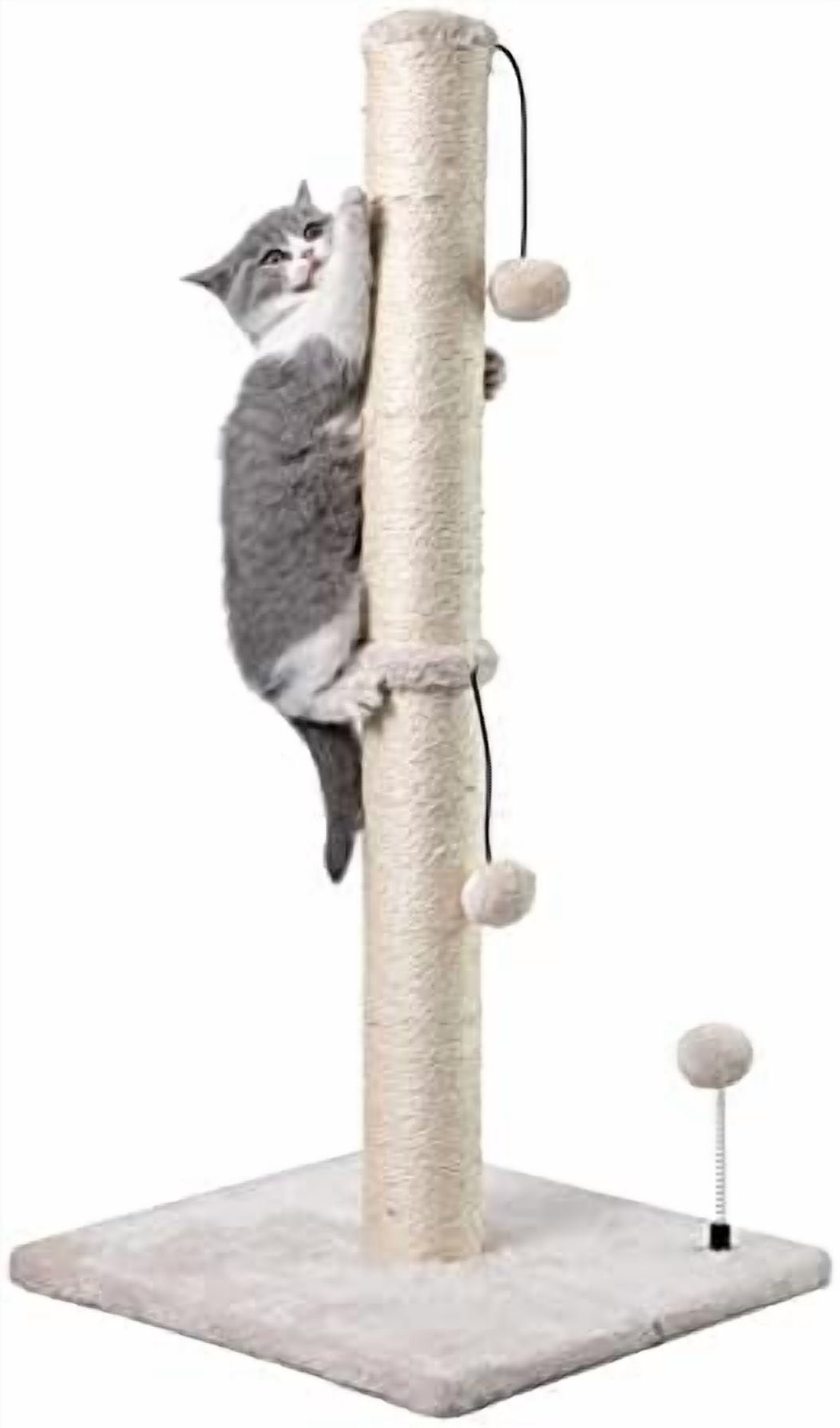 34” Tall Cat Scratching Post Premium Basics Kitten Scratcher Sisal ...
