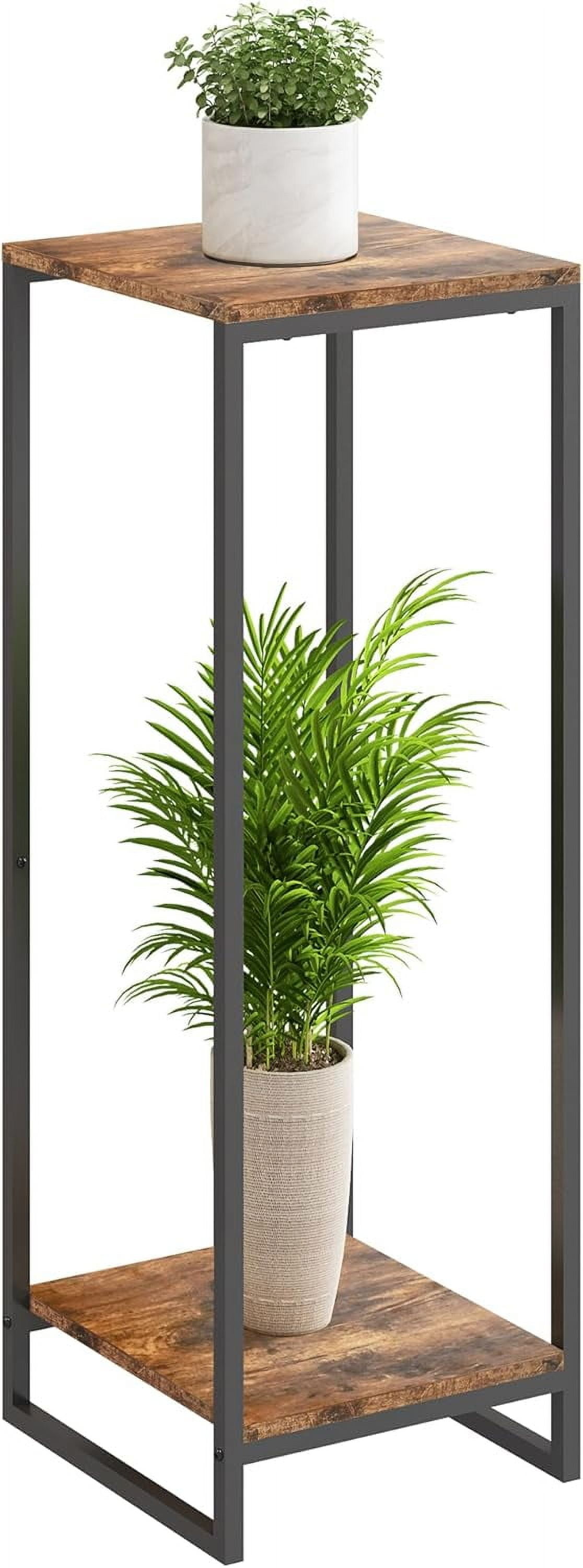 34" Tall Plant Stand Indoor, 2-Tier Modern Plant Shelf, Corner Flower ...