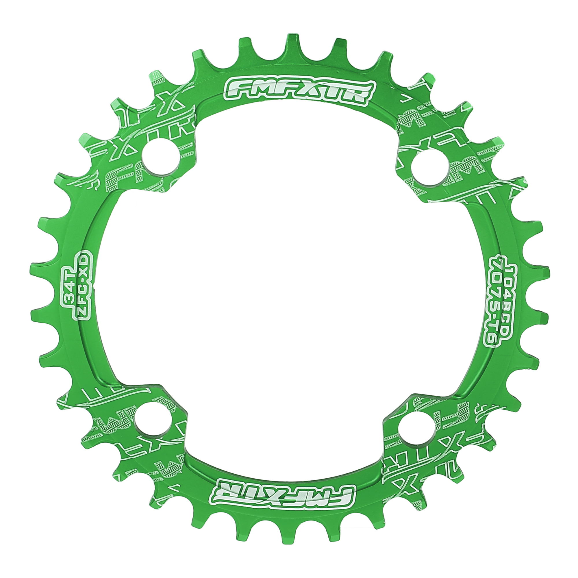 34 Teeth 104mm 4 Holes Bicycle Bike Round Narrow Wide Chainring ...