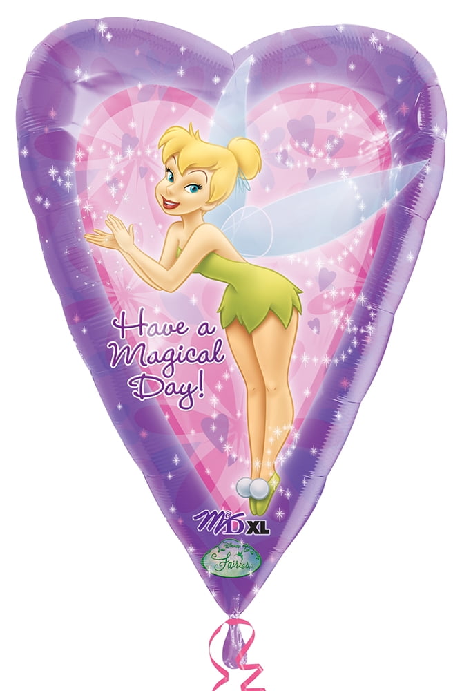 34" Tinkerbell 'Magical Day' Supershape Foil Mylar Balloon (1ct ...