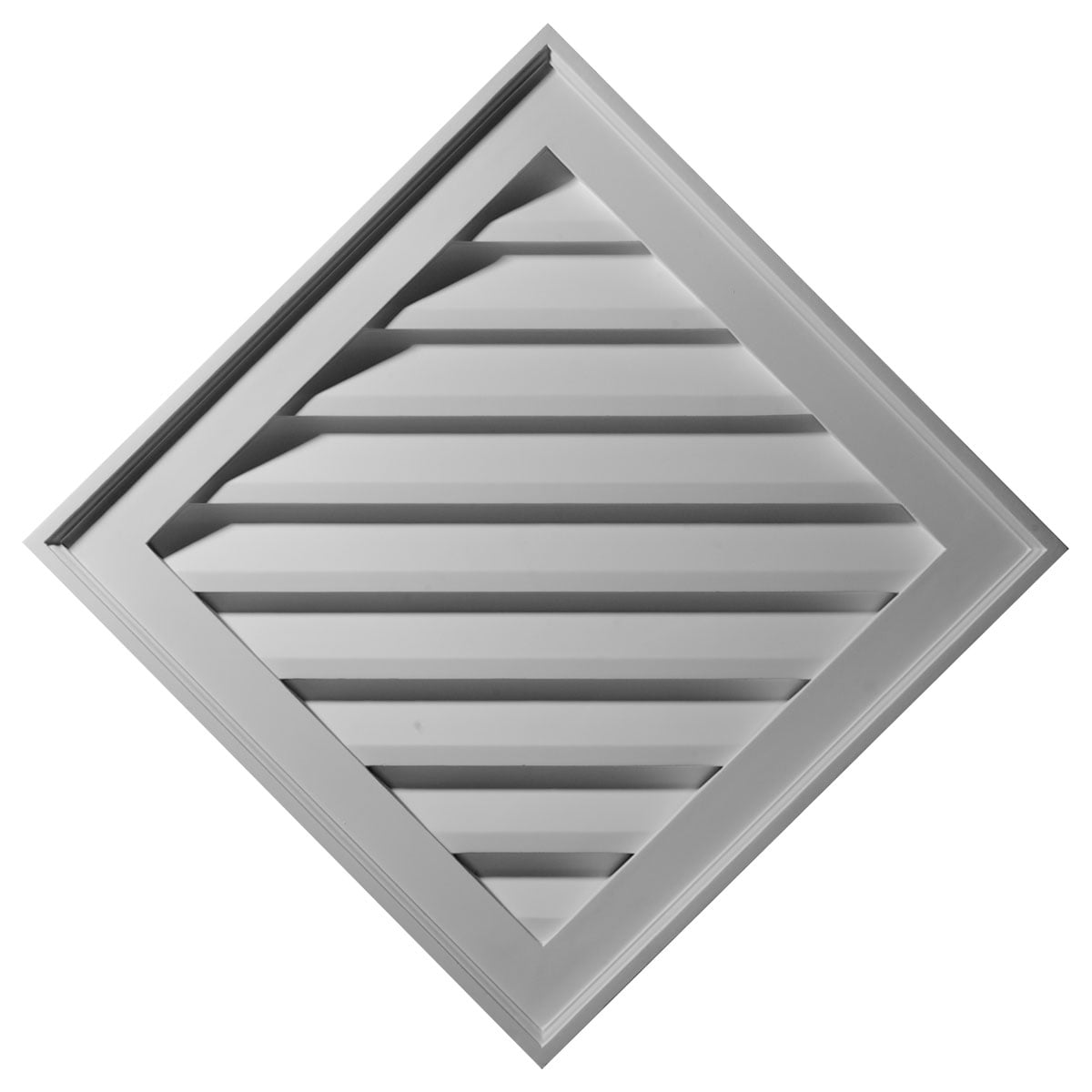 34"W x 34"H x 1 3/8"P, (24" Sides) Diamond Gable Vent Louver ...