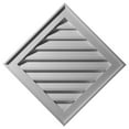 34"W x 34"H x 1 3/8"P, (24" Sides) Diamond Gable Vent Louver ...