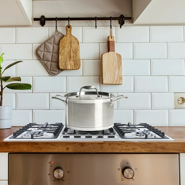 34 inch Gas Cooktop Built-in 5 Burners Stove Top Stainless Steel ...