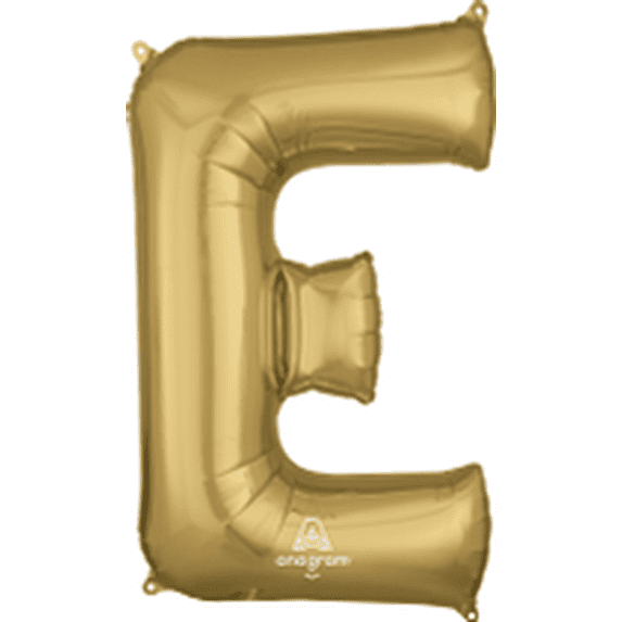 LRG SHP LETTER E - WHITE GOLD - Walmart.com