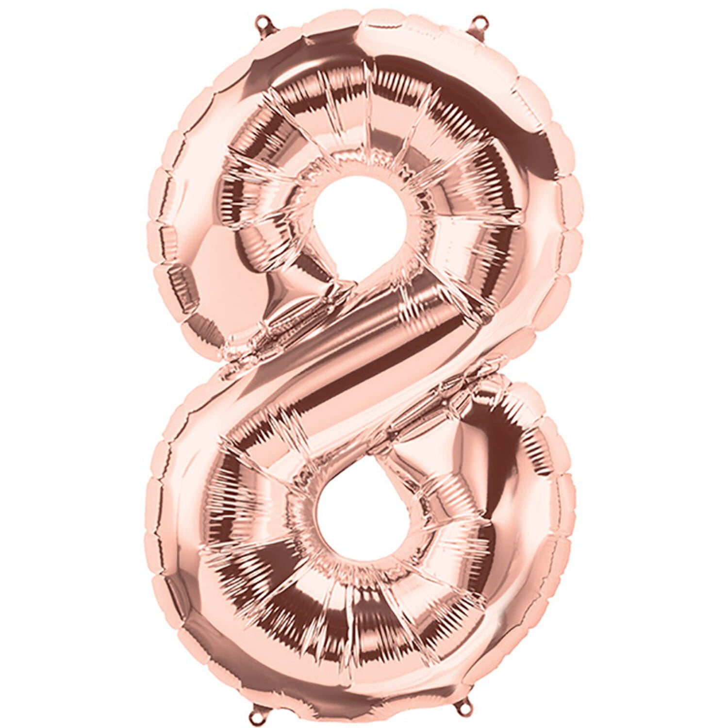 34 inch Number 8 - Northstar - Rose Gold Foil Mylar Balloon - Party ...