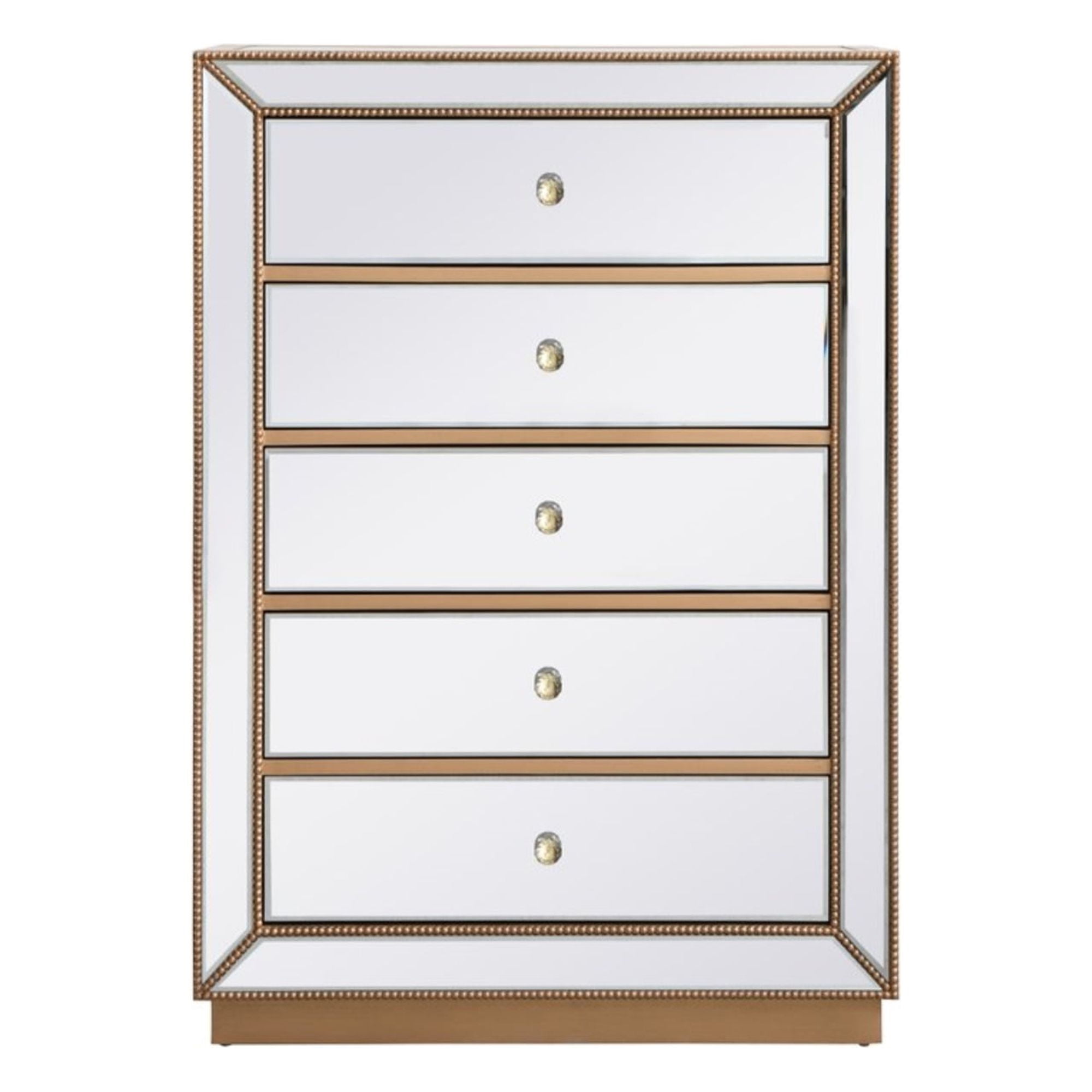 34 inch mirrored chest in antique gold - Walmart.com