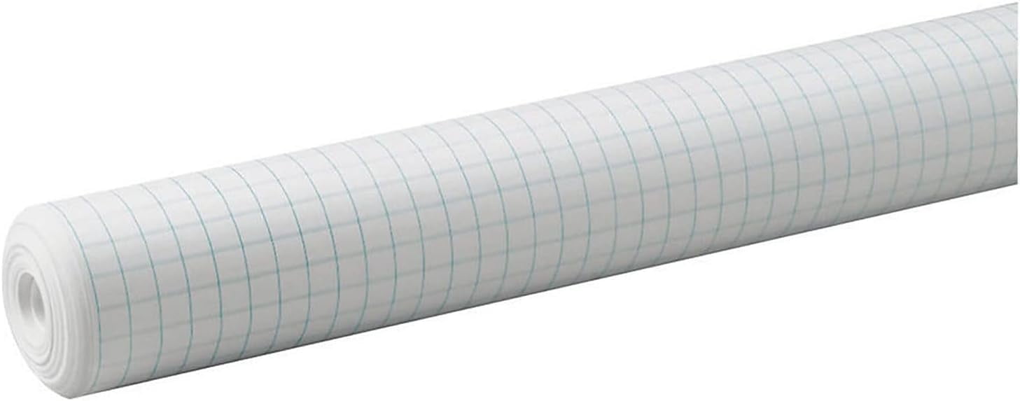 34-inch x 200', 1/2-inch Quadrille Ruled, Grid Paper Roll, White ...
