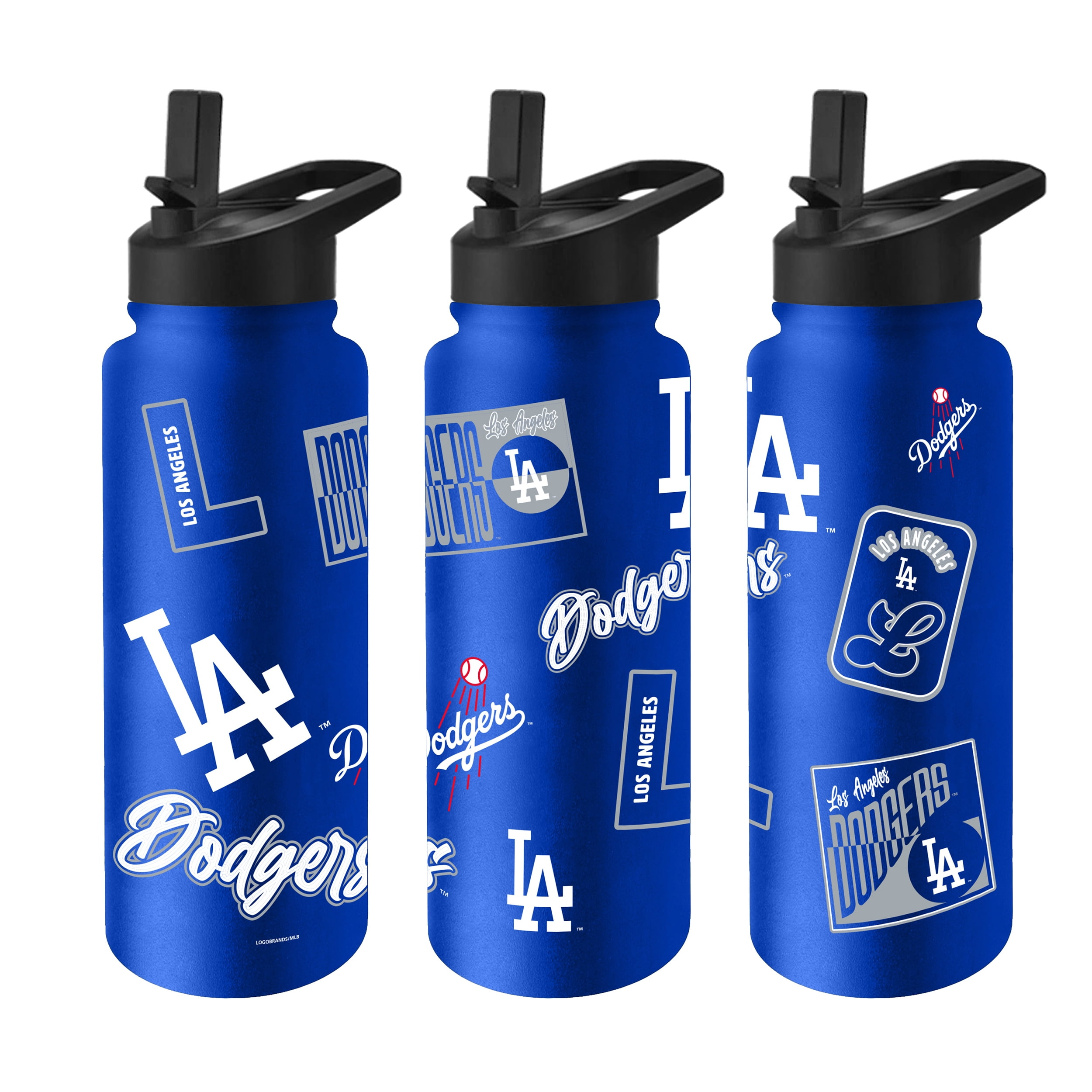 34 ounce Multi-Logo Stainless Quench Waterbottle with Flip Spout ...