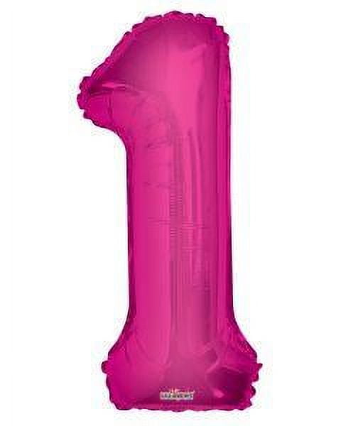 Giant Pink Number 1 Balloon 34" - Walmart.com