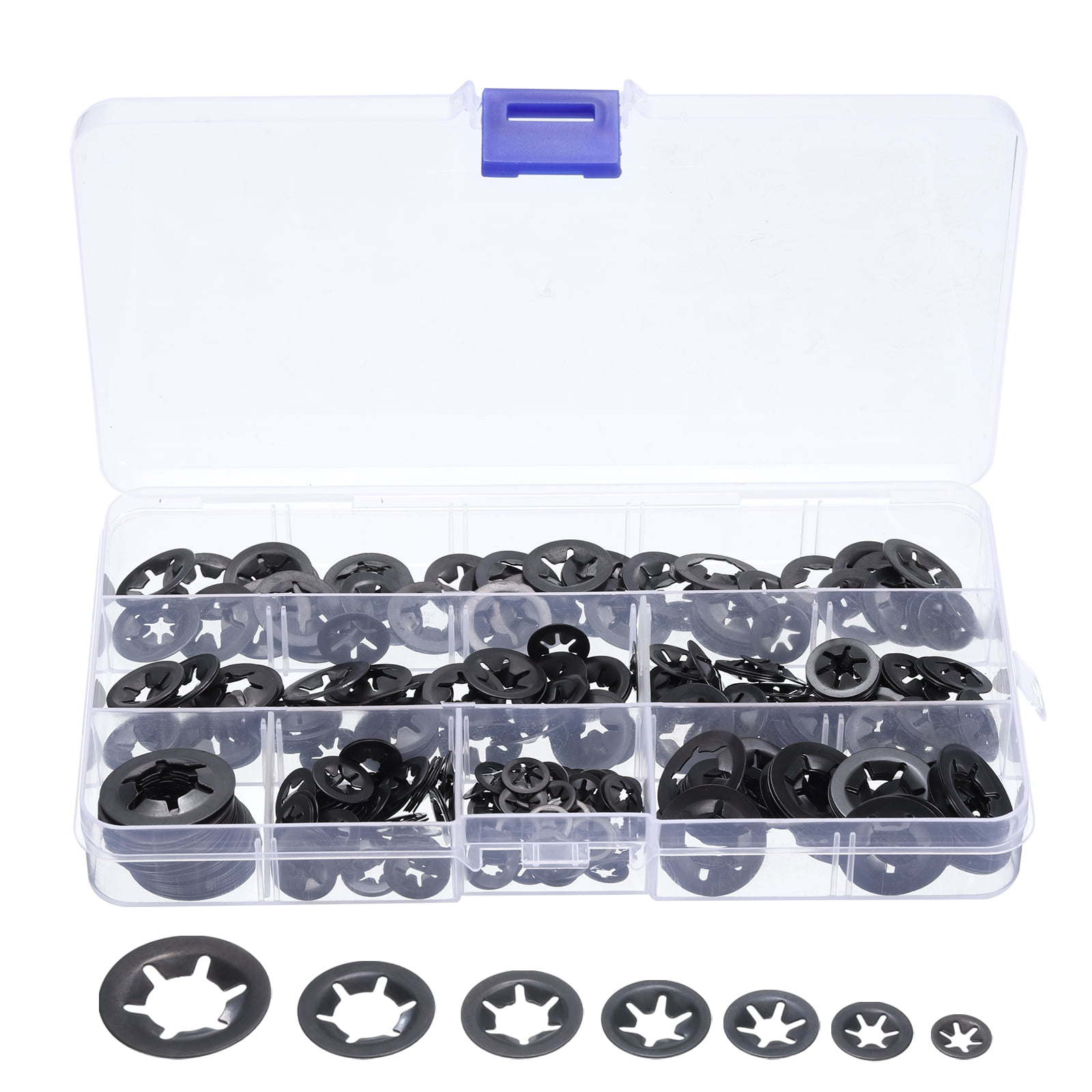 340 Pack Internal Tooth Star Lock Washers M3 M4 M5 M6 M8 M10 M12 Quick ...