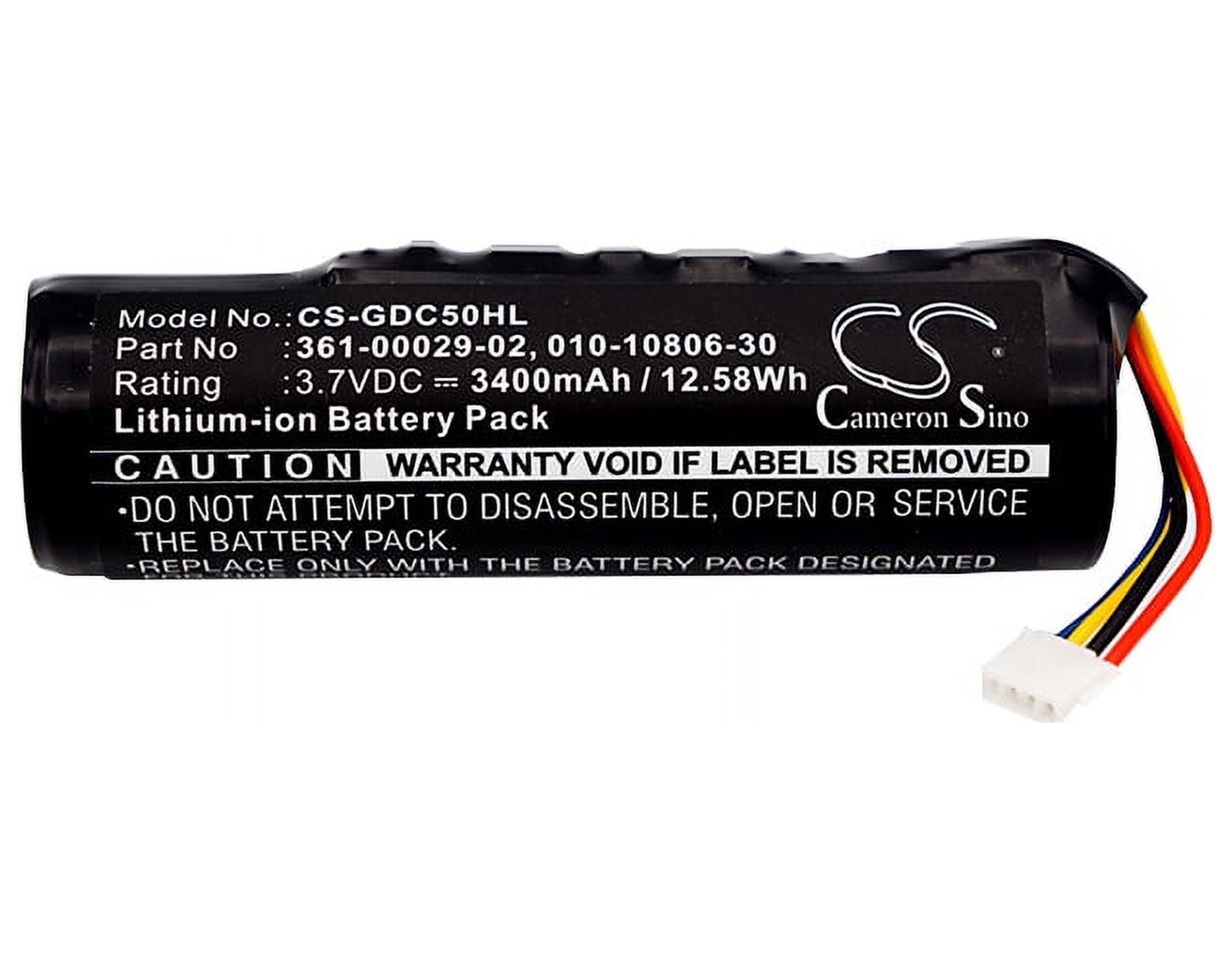 3400mAh Garmin 010-11828-03 361-00029-02 010-10806-30 Battery for TT 10 ...