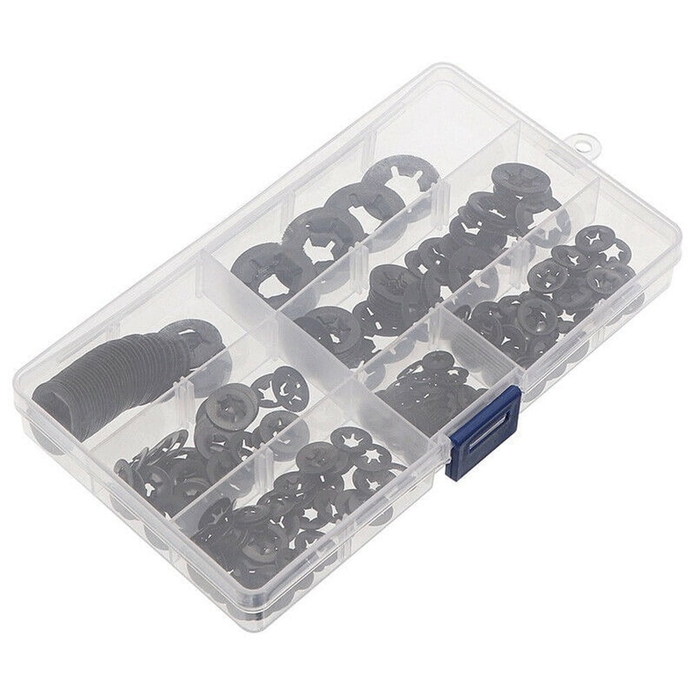 340Pcs Starlock Washers Push On Lock Star Tooth Grab Fastener Clips ...