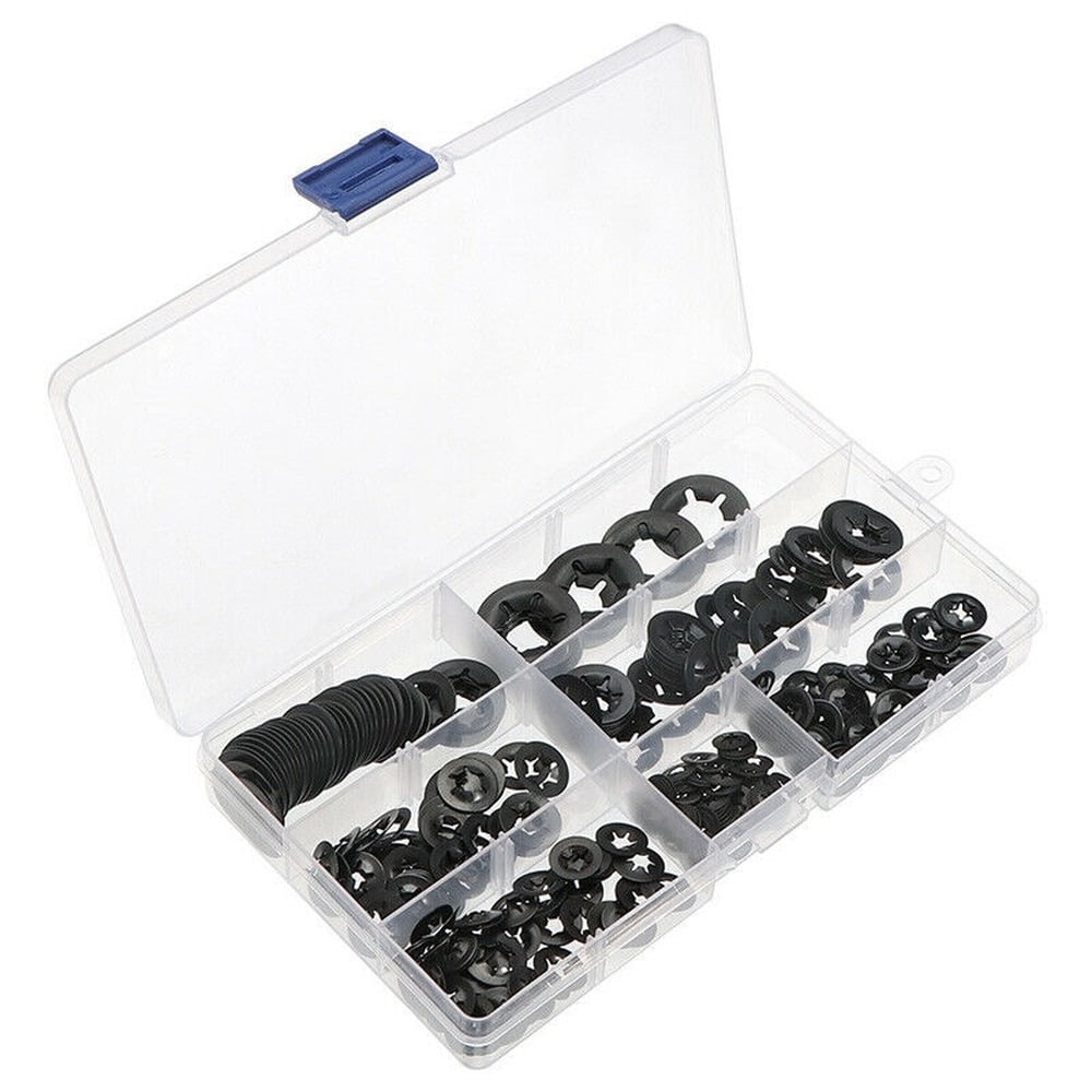 340Pcs Starlock Washers Push On Lock Star Tooth Grab Fastener Clips ...