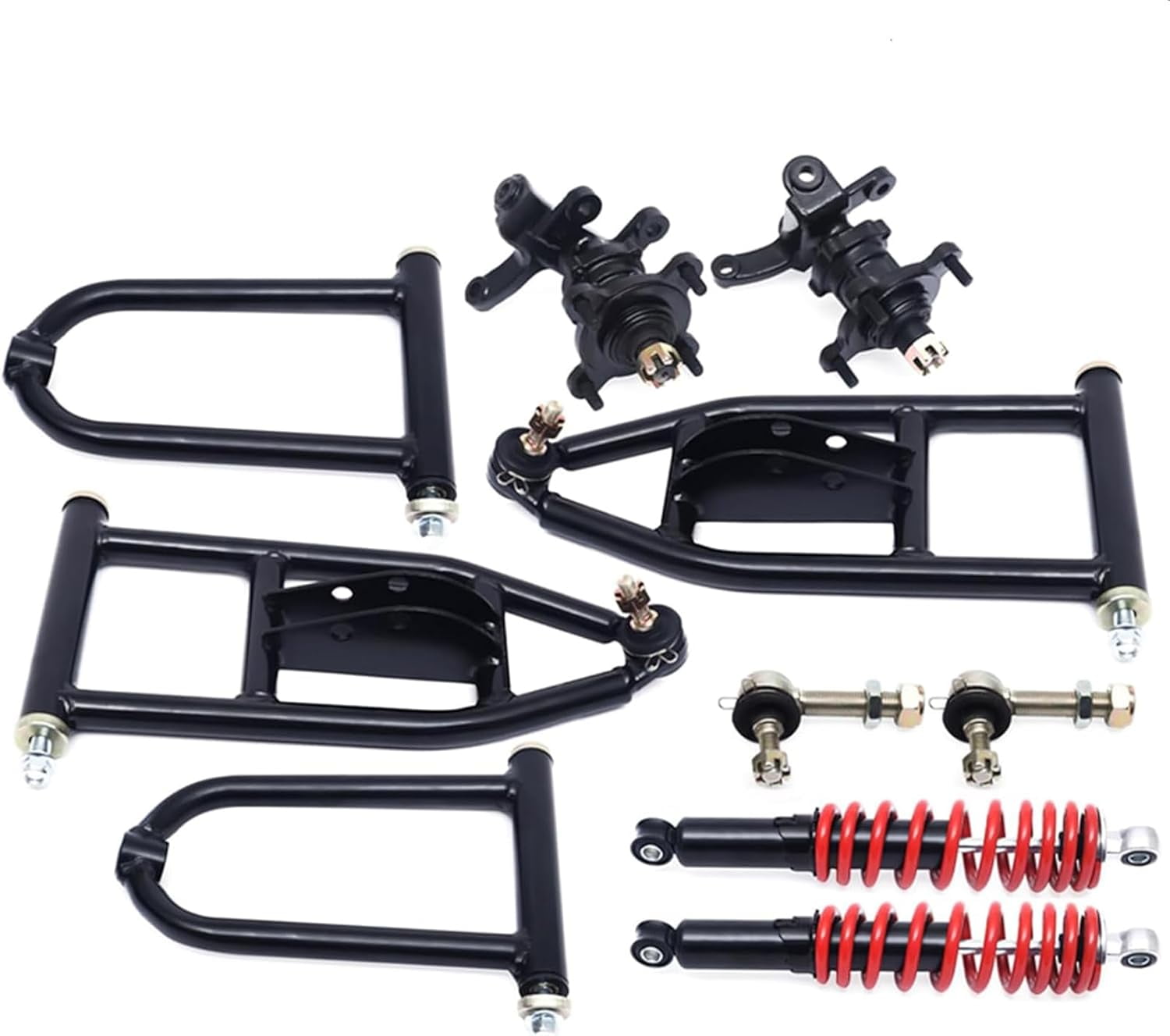 340mm Front Suspension Shock Kit, Swingarm Upper/Lower A Arm Steering ...