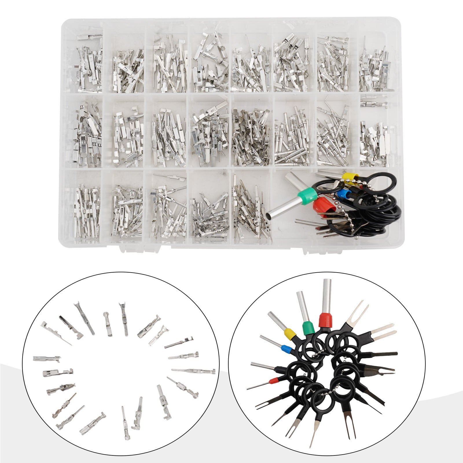 340pcs Terminal Pins Wire Harness Pins Male Female CAR Electrical Connector Kit - Walmart.com