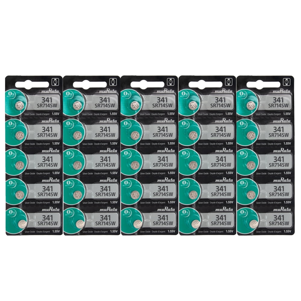 Bulk Pack of 25 Murata SR714SW 1.55V Batteries for Warehouse - Walmart ...