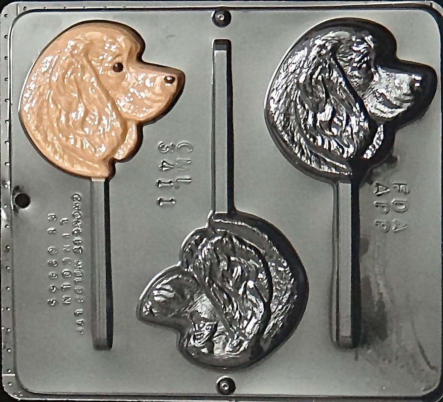 3411 Cocker Spaniel Dog Lollipop Chocolate Candy Mold - Walmart.com
